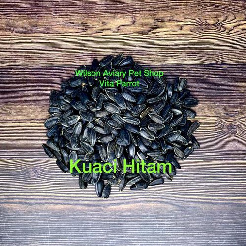 Jual Kuaci Hitam 1 Kg Makanan Burung Parrot Conure Falk Lovebird ...