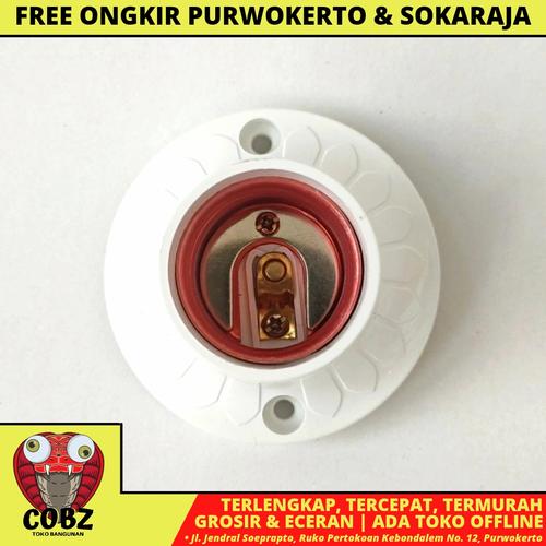 Jual MATSUI FITTING LAMPU PLAFON ATAP TEMPEL BULAT MOTIF PUTIH - Kab ...
