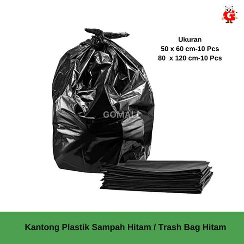 Jual Kantong Plastik Sampah Hitam / Trash Bag Hitam - 50 x 60 cm - Kota ...
