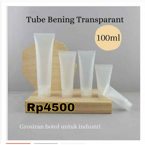 Jual Botol Lotion 100ml Tube skincare Tube bening Fros botol Facial ...