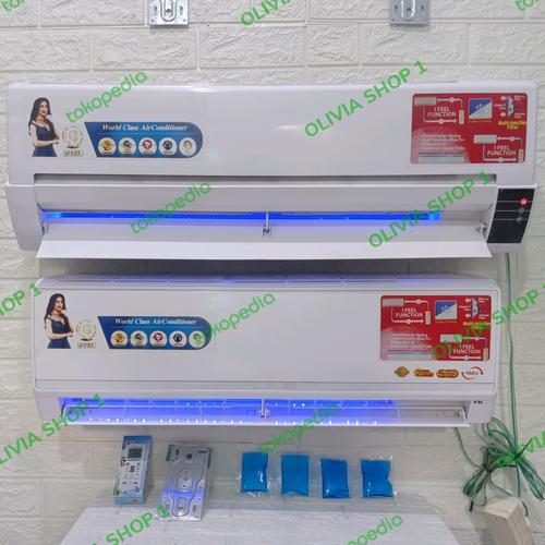 Jual kipas angin ac kipas angin model ac Free remote Led + gell ...