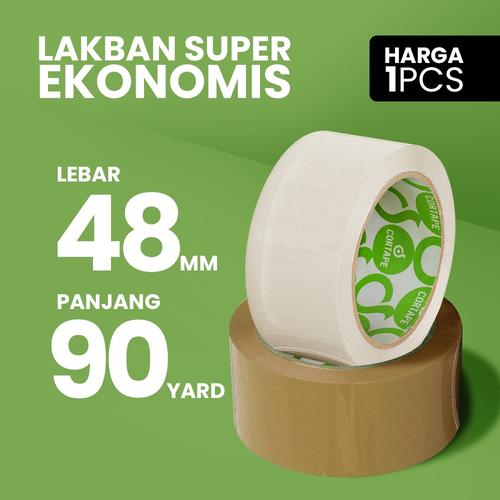 Jual Lakban Isolasi Solatip Tape/Lakban Bening Murah/Lakban Packing Satuan - Bening, 45mm x 90y ...