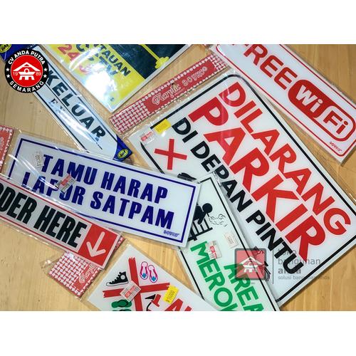 Jual Papan Tulisan Akrilik (Acrylic Board Sign) FREE WIFI - Kota ...