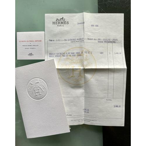 Jual Invoice receipt bon asli Hermes Accesories Authentic - Kota ...