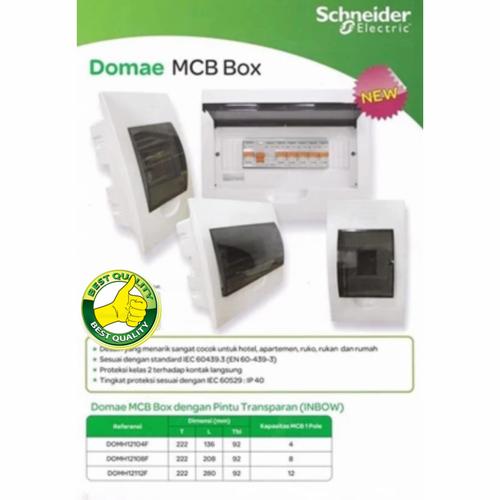Jual Schneider Box MCB 4Group Inbow Domae DOMH12104F / Box MCB isi 4 ...