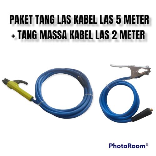 Jual Paket Tang Las Kabel Las 5M + Tang Massa Kabel Las 2M Trafo Las ...