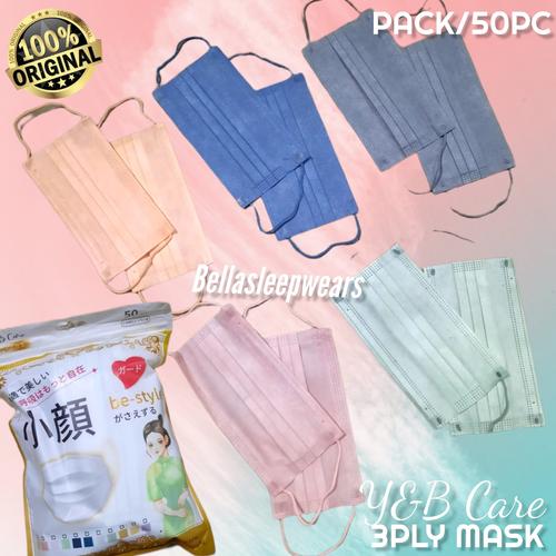 Jual YB CARE 3PLY MASK PRO - MASKER 3PLY EARLOOP PREMIUM Y&B CARE WARNA ...
