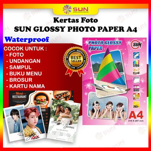 Promo Kertas Foto Glossy A4 - SUN Photo Glossy Paper A4 ...