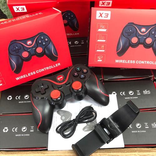 Jual Gamepad Joystick bluetooth Plus Holder HP/Stik GameBluetooth Hp ...