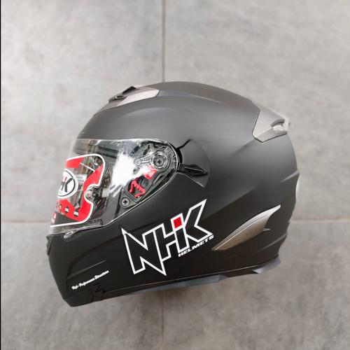 Jual HELM FULL FACE NHK RX9 KACA DOUBLE VISOR POLOS BLACK DOFF ANTI ...
