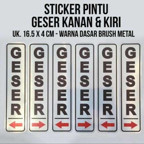 Jual Sign sticker pintu Geser/ stiker pintu kaca geser - Jakarta Barat ...