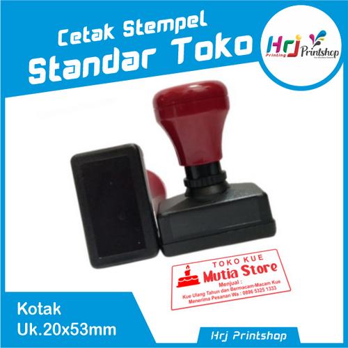 Jual Cetak Stempel Otomatis Flash 1 Warna Ukuran Standar Stempel Toko ...