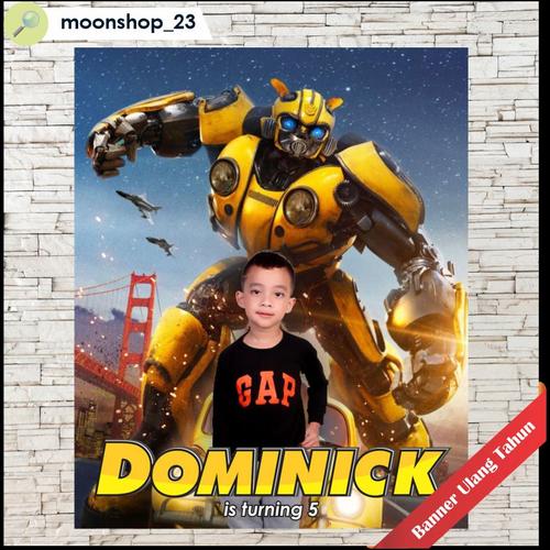 Jual Spanduk / Banner / Backdrop Ulang Tahun Custom Tema Transformers ...
