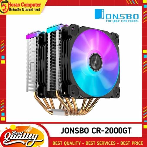 Jual Jonsbo Cr-2000 Gt Cpu Cooler Dual Tower Rgb Lighting 2X 120Mm Fan ...
