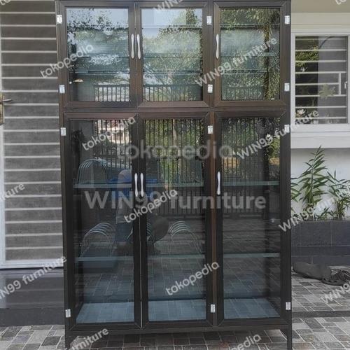Jual RAK PIRING ALUMINIUM TEBAL/RAK PIRING 3 PINTU/LEMARI PIRING 3 ...