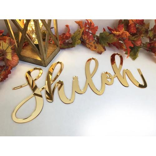 Jual Custom Akrilik Huruf Letter Gold Silver Hitam Putih - Kab ...