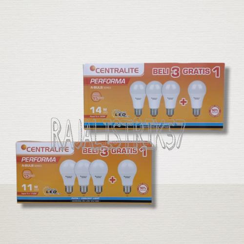 Jual CENTRALITE LED BULB 3 IN 1 LED BULB 11 WATT DAN 14 WATT PUTIH ...