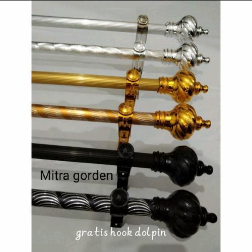 Jual BESI GORDEN BATANG GORDEN TIANG GORDEN BESI KUALITAS - hitam motif ...