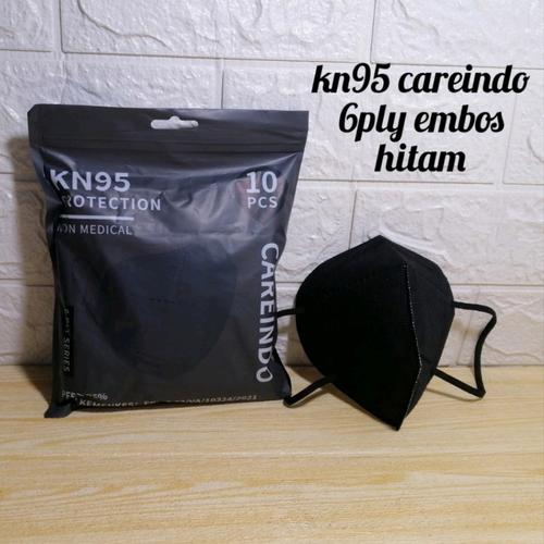Jual Masker KN95 Careindo 6 ply warna Hitam isi 10 pcs / pack - Jakarta ...