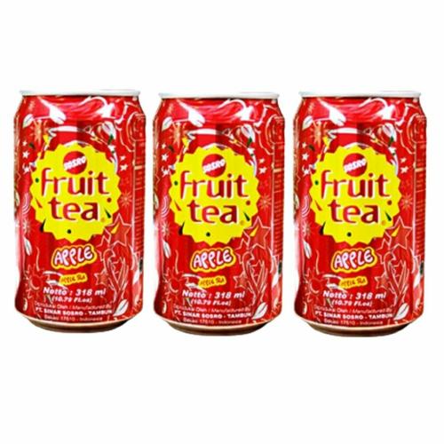 Jual Sosro Fruit Tea Apple Can Minuman Kaleng Rasa Apel 318ml Paket 3 ...