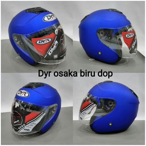 Jual Helm Half Face DYR Osaka Replika Mirip Model Kyt Kyoto - biru dop ...