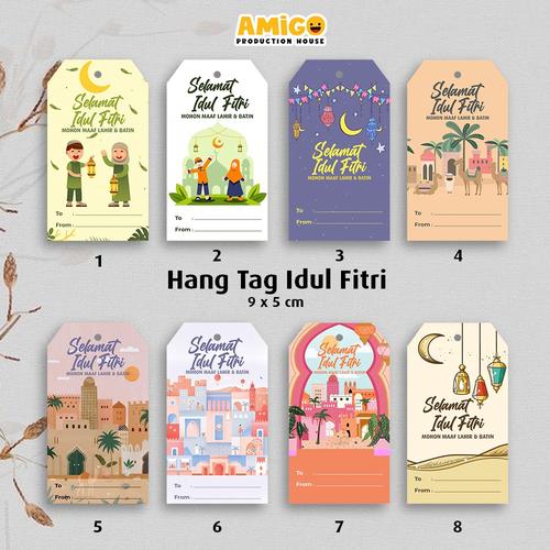 Jual Hang Tag Idul Fitri Label Kado Parcel Hampers Lebaran Kartu Ucapan ...