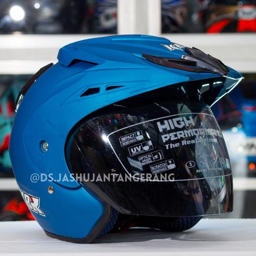Jual Helm Half Face Single Visor Helem Murah Dewasa Helmet Sporty SNI ...