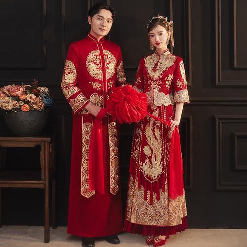 Jual CHW15 XS-6XL Cheongsam sangjit couple merah impor gaun sangjit ...
