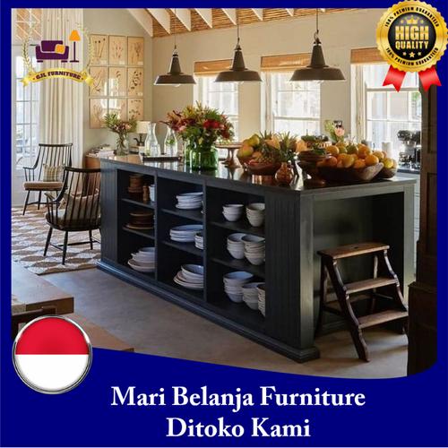 Jual Meja Dapur Island Table Kitchen Set Meja Bar Kayu Jati Minimalis ...