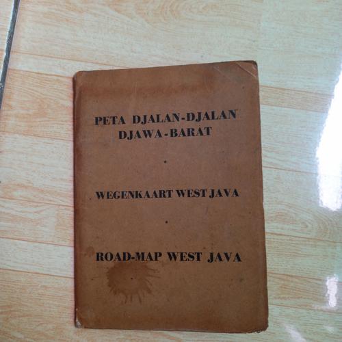 Jual PETA DJALAN DJALAN DJAWA BARAT WEGENKAART WEST JAVA ROAD MAP WEST ...
