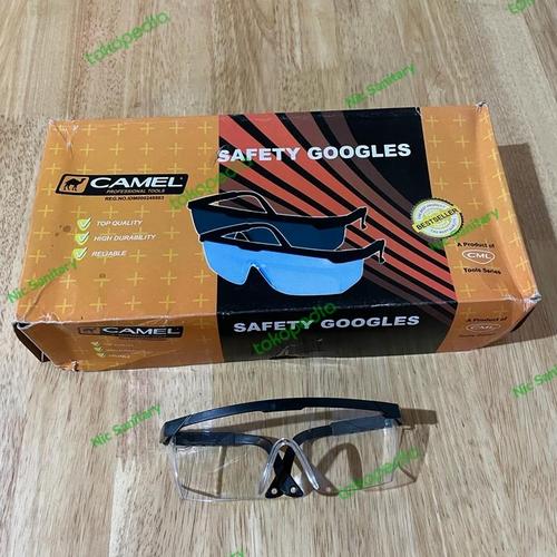 Jual Kacamata las bening clear CAMEL kaca mata las safety gurinda CAMEL ...