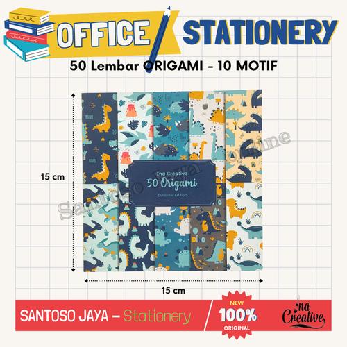 Jual Kertas Lipat - 50 Origami - DINO Edition 15x15 cm - INA - Kab ...
