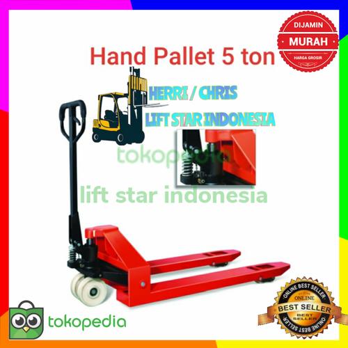 Jual hand pallet 5 Ton / hand lift 5000 kg / handlift / pallet ...