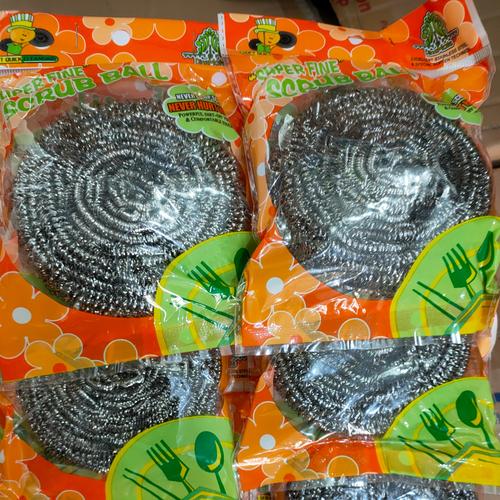 Jual Sabut Spons Panci Anti Karat Gosokan Besi Kawat Stainless Cuci ...