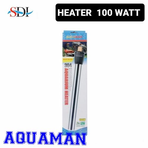 Jual AQUAMAN HEATER 100 WATT STAINLESS PEMANAS AIR AQUARIUM - Kota ...