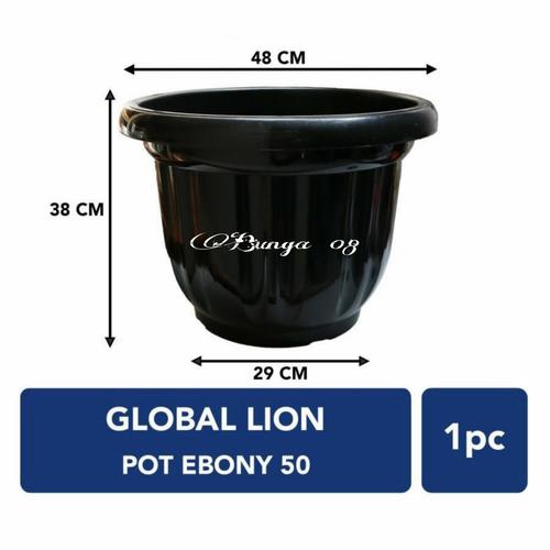Jual Pot plastik kuping hitam ukuran 40 , 45 , 50 , 60 , 70 cm - Hitam ...