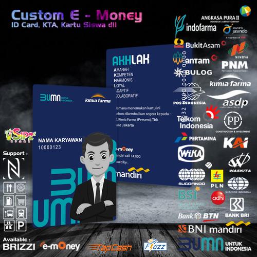 Jual Cetak ID Card BUMN/E Money/Tapcash/Brizzi/Flazz BCA Custom - PVC ...