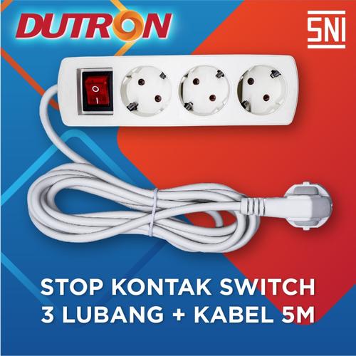 Jual Stop Kontak 3 Lubang Cok Sambung Colokan Kabel Rol Kabel Raun 5 ...