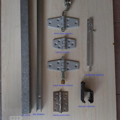 Jual Rel 2,4 dan Roda pintu lipat untuk 4 pintu 3:1 merk Wina W300 ...