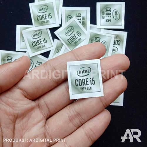Jual STIKER INTEL CORE i5 GEN 10th STIKER VINYL LAMINASI GLOSSY SATUAN ...