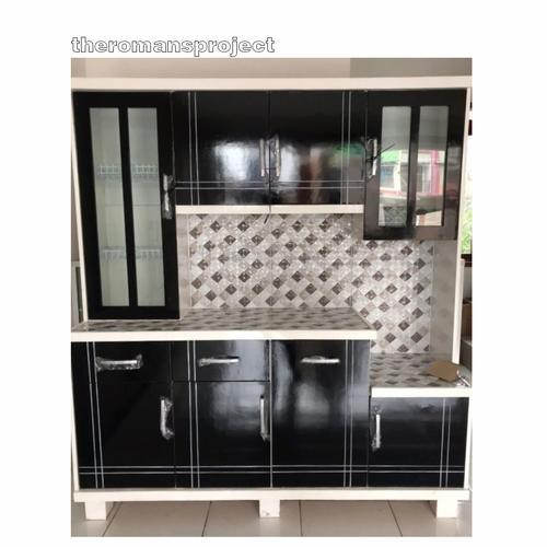 Jual Lemari Piring 4 pintu/Lemari sayur/Lemari Kitchen Set Minimalis ...