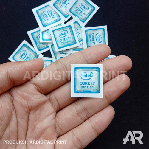 Jual STIKER INTEL CORE i7 GEN 8th STIKER VINYL LAMINASI GLOSSY SATUAN ...