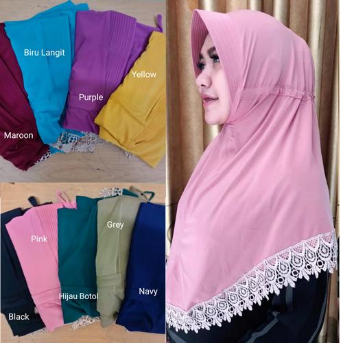 Jual JILBAB INSTAN-KRUDUNG SERUT RENDA IMPORT TERLARIS. - biru langit ...