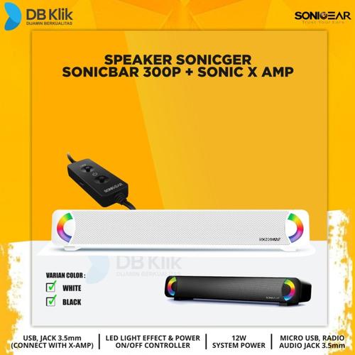 Jual Speaker SonicGear Sonicbar 300-P Passive + Sonic X AMP - Putih ...