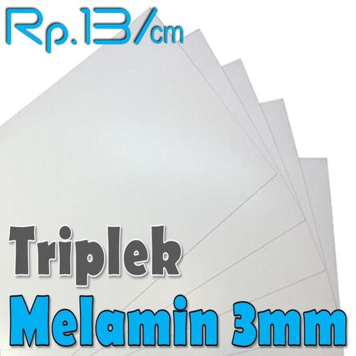 Jual Triplek Melamin Putih 3mm Custom Harga /cm2 Triplek Putih 3mm ...