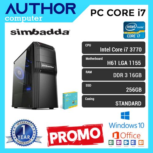 Jual Komputer PC Rakitan Core i7 3770 RAM 16GB SSD 256GB USB WIFI - Jakarta Pusat - author ...