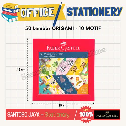 Jual Kertas Lipat FABER CASTELL Animal Series 15x15 cm 50 Origami 10 ...