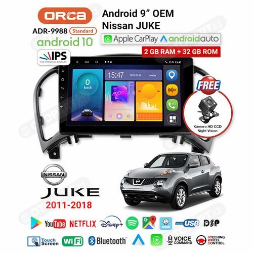 Promo Head Unit ORCA Nissan Juke 2011-2018 Android Auto CarPlay 9"inch ...