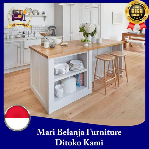 Jual Meja Dapur Island Table Kitchen Set Meja makan Meja Bar Kayu Jati ...