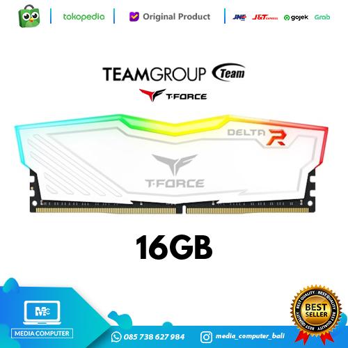 Jual RAM 16GB TEAM T.FORCE Delta R DDR4 RGB PC3200 WHITE / T FORCE ...